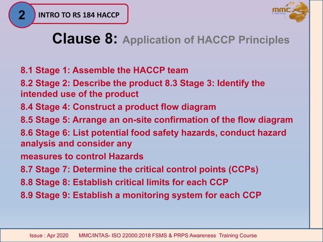 INTORODUCTION TO HACCP | PPT