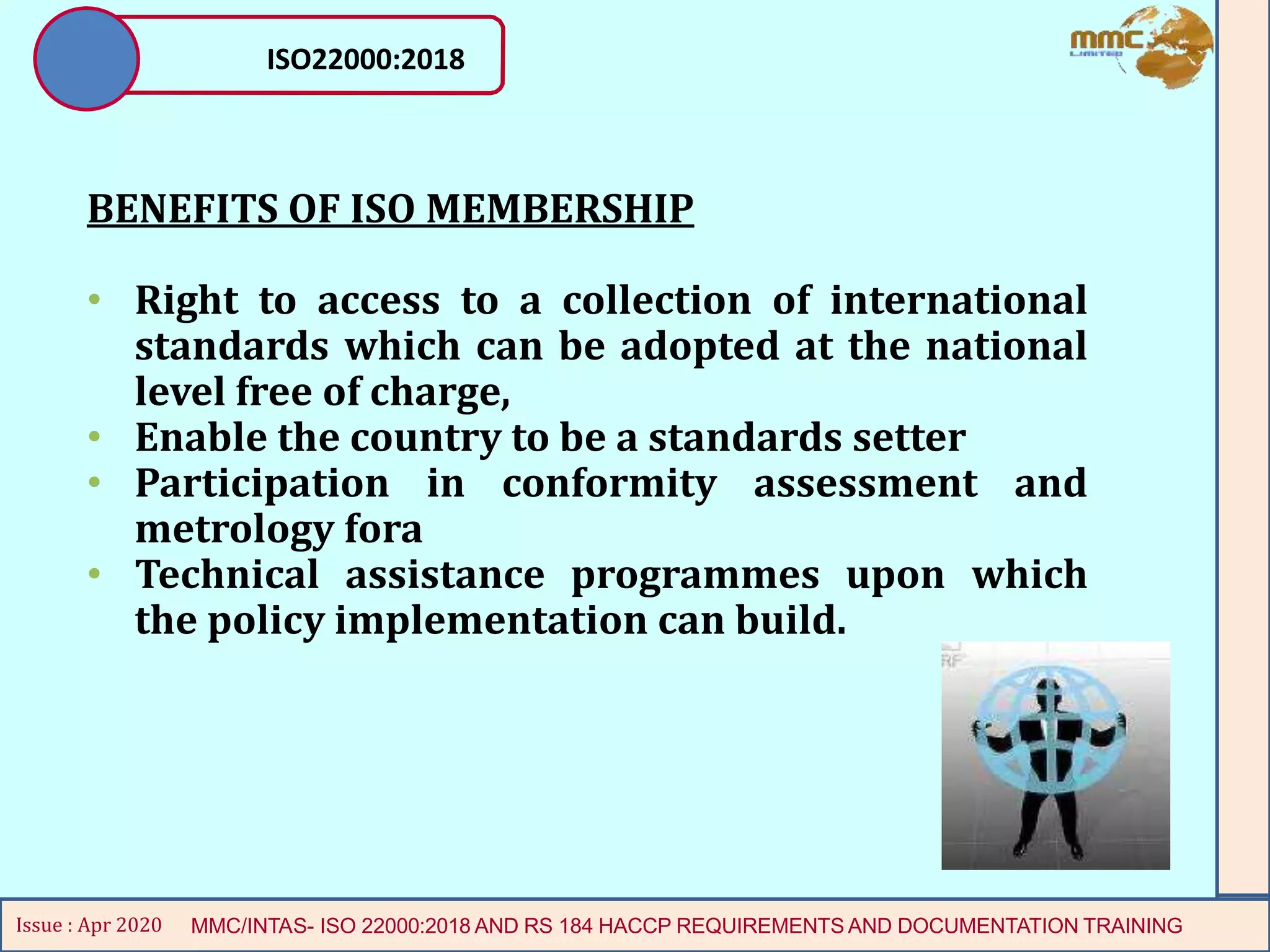 ISO 22000 Clauses Requirements and Documentation training ISO 22000 RS ...