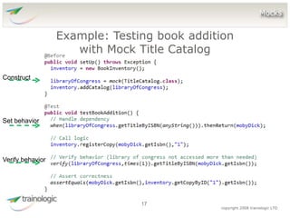 Mockito | PPTX | Programming Languages | Computing