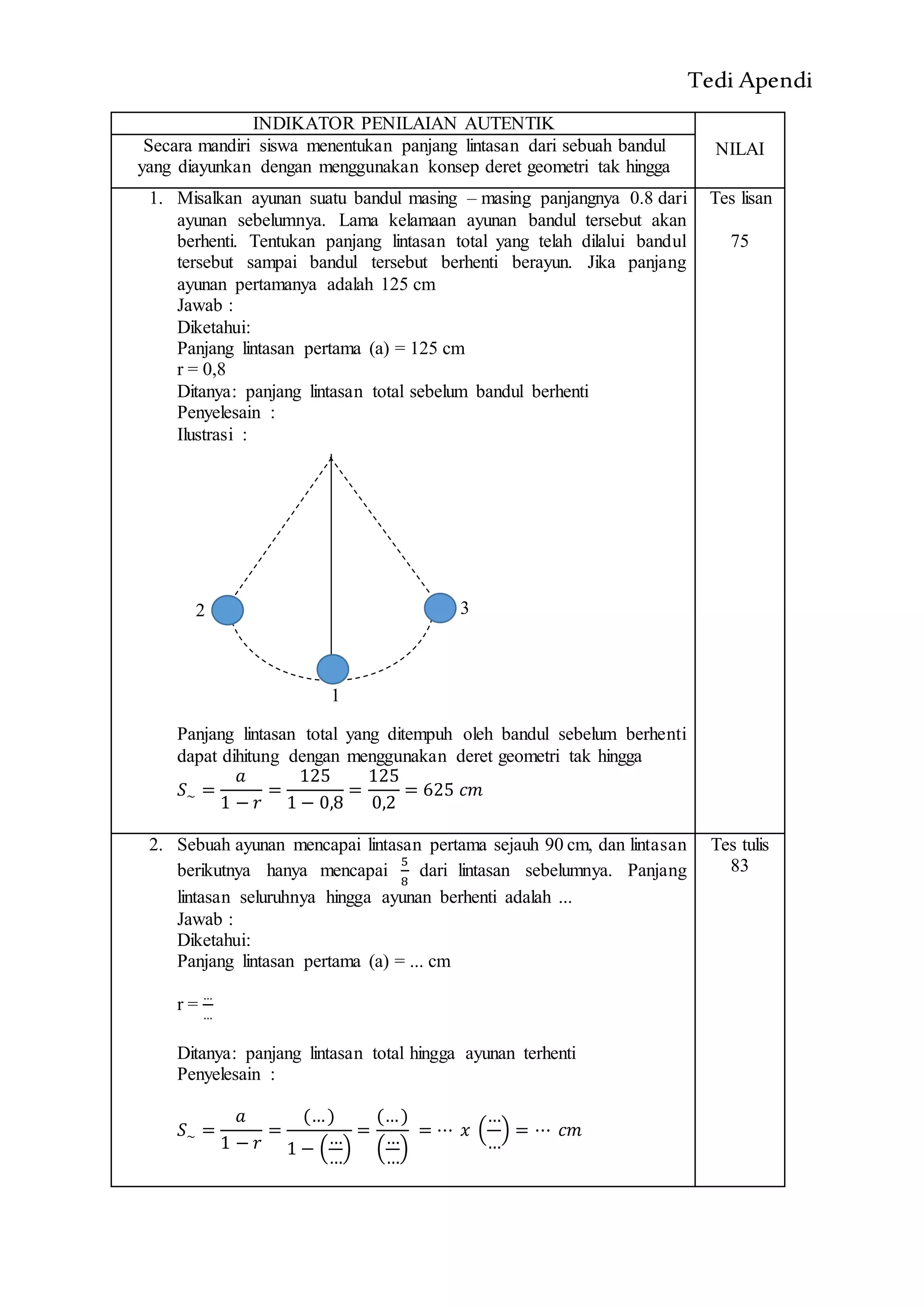 02modul bandul bola geometri takhingga | DOCX