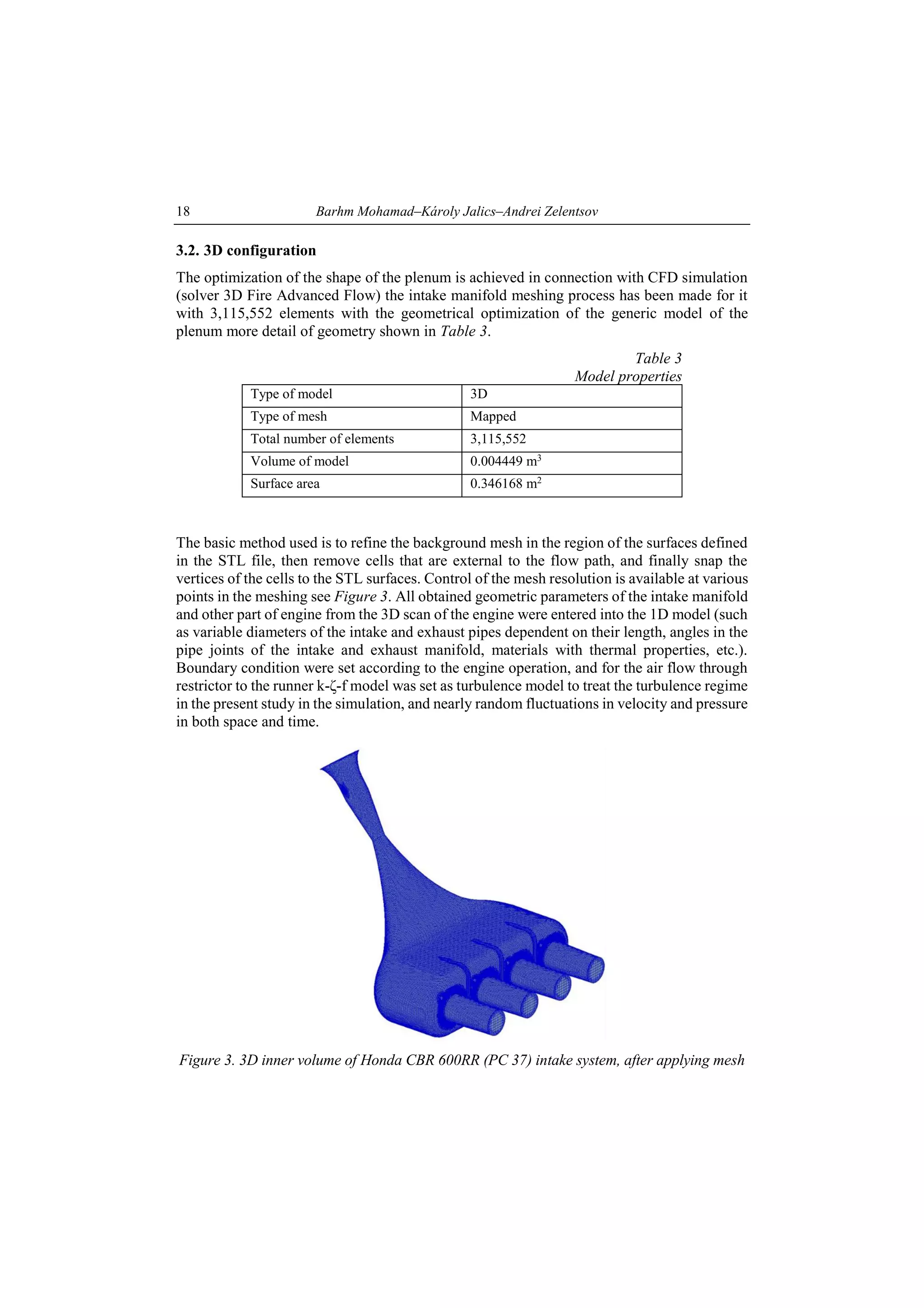 INVESTIGATION AND OPTIMIZATION OF THE ACOUSTIC PERFORMANCE OF FORMULA STUDENT RACE CAR INTAKE ...