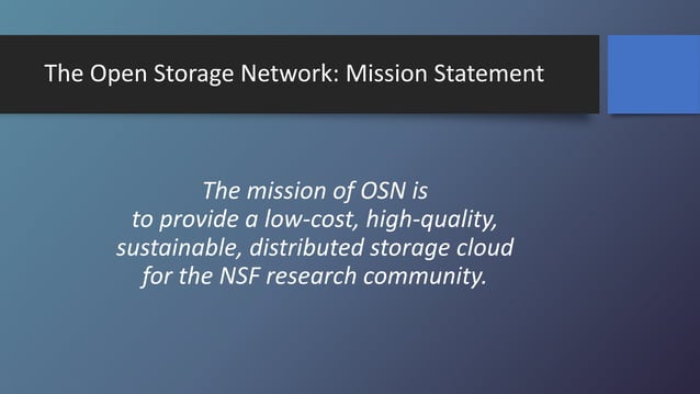 Globus: Enabling the Open Storage Network | PPT