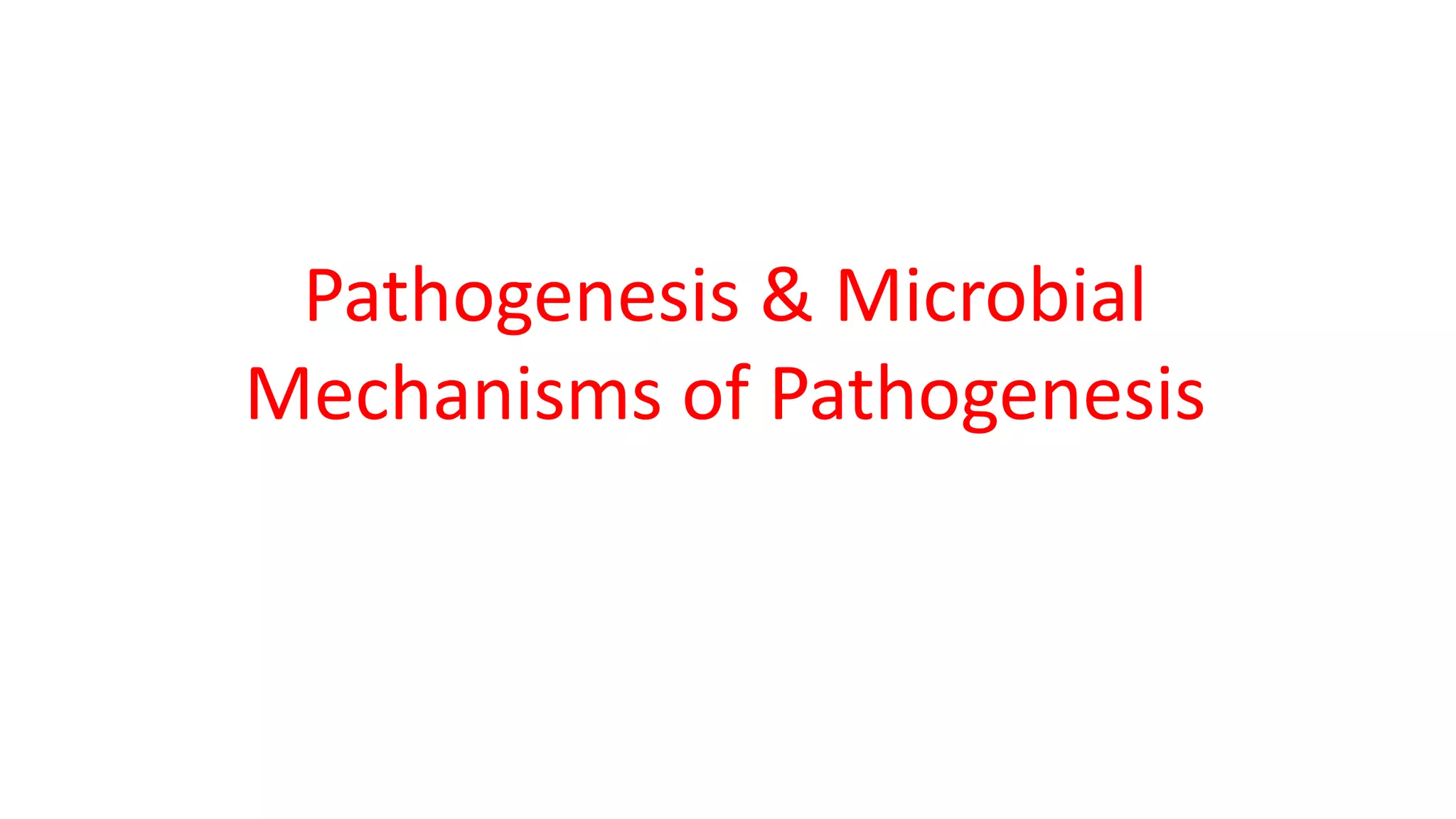 molecular mechanism of pathogenesis | PPTX