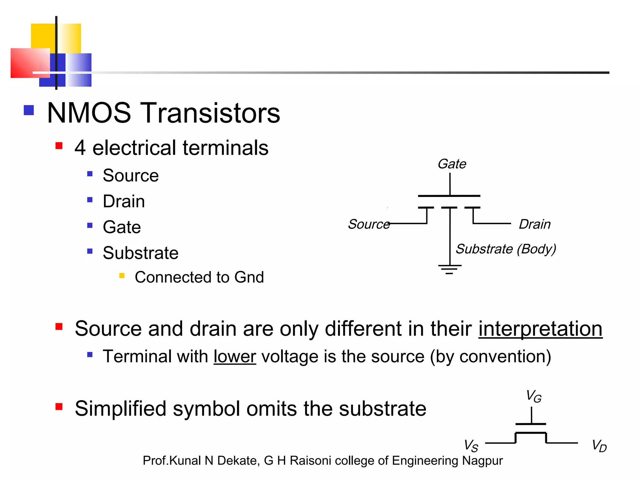 Fundamentals of CMOS VLSI Design and Mos Transistors | PPT