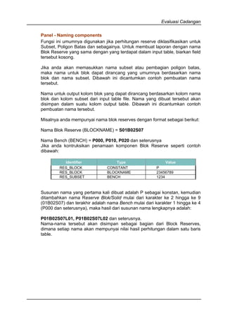 Evaluasi Cadangan-Minescape | PDF