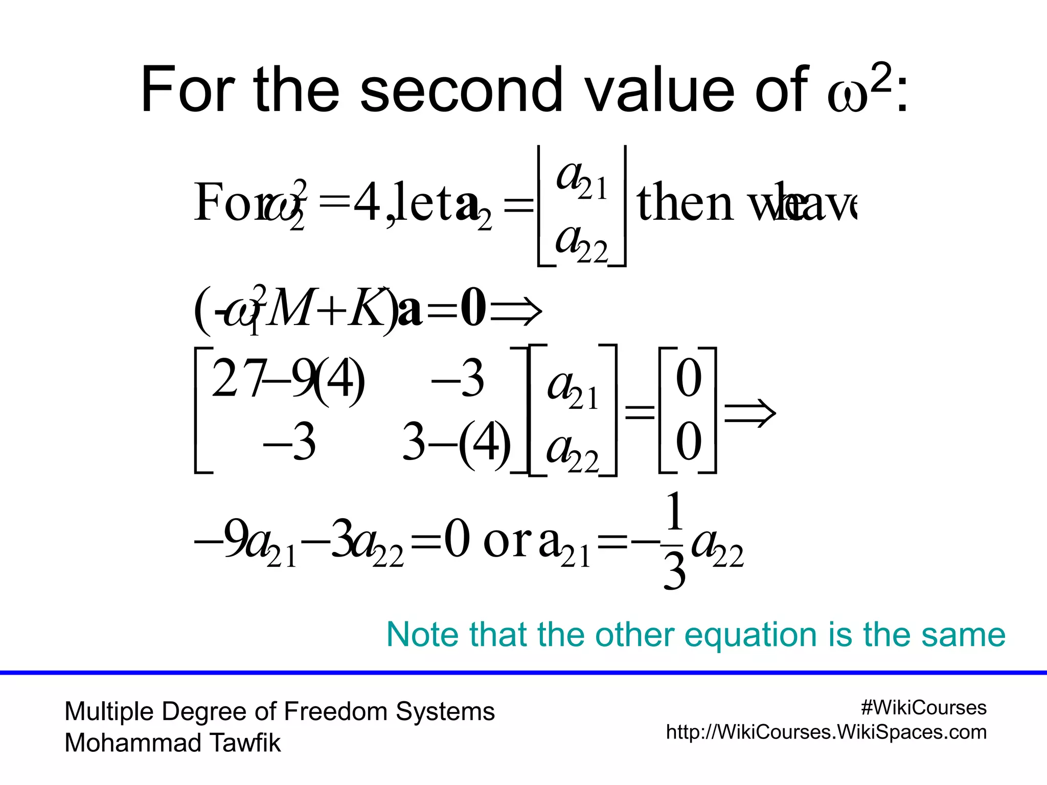Multiple Degree of Freedom (MDOF) Systems | PDF