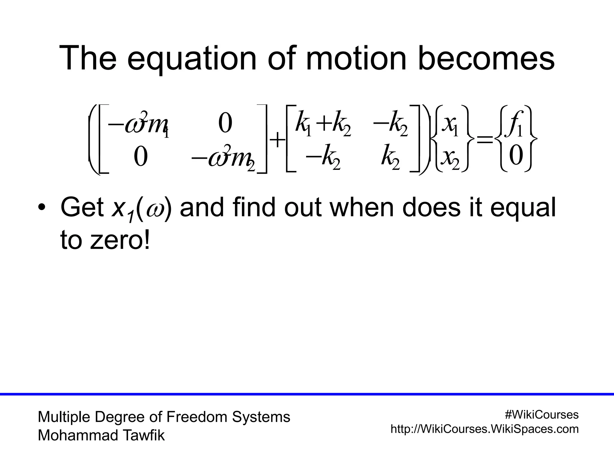 Multiple Degree of Freedom (MDOF) Systems | PDF | Physics | Science