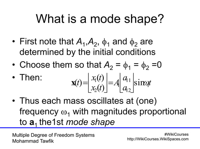 Multiple Degree of Freedom (MDOF) Systems | PDF | Physics | Science