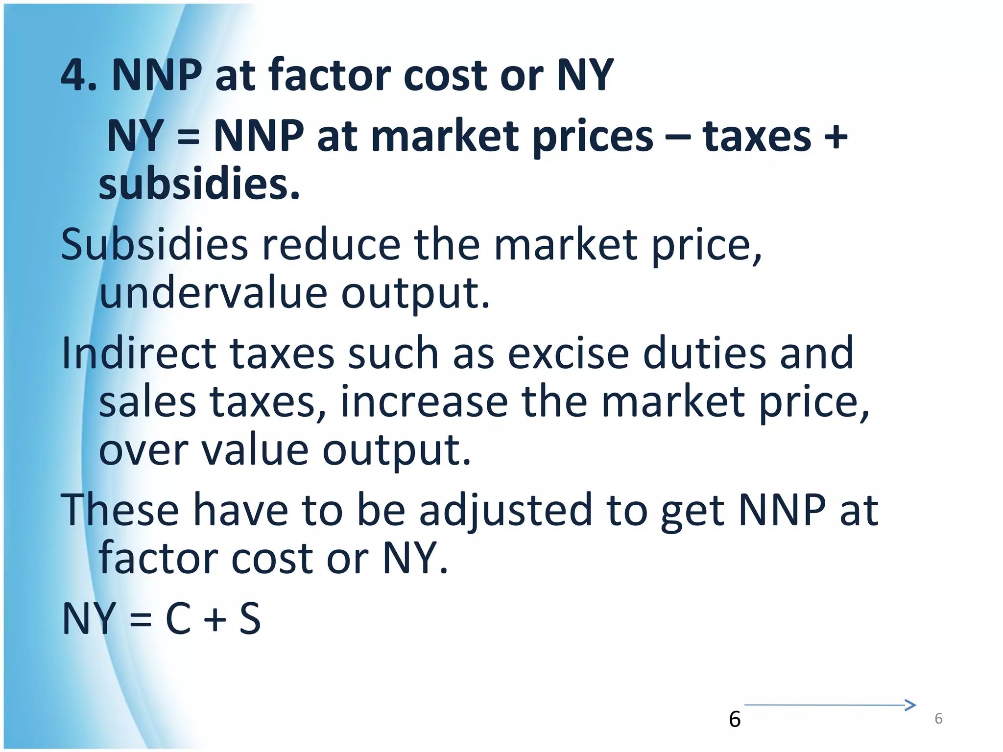 National income concepts | PPS