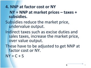National income concepts | PPS