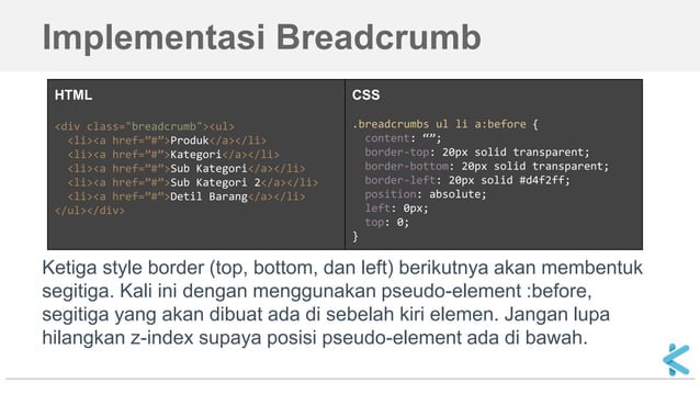 CSS Eksperimen - 03-2 Breadcrumb | PPTX