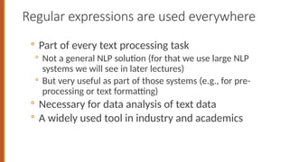 Comprehensive Introduction to Regular Expressions in Text Processing ...