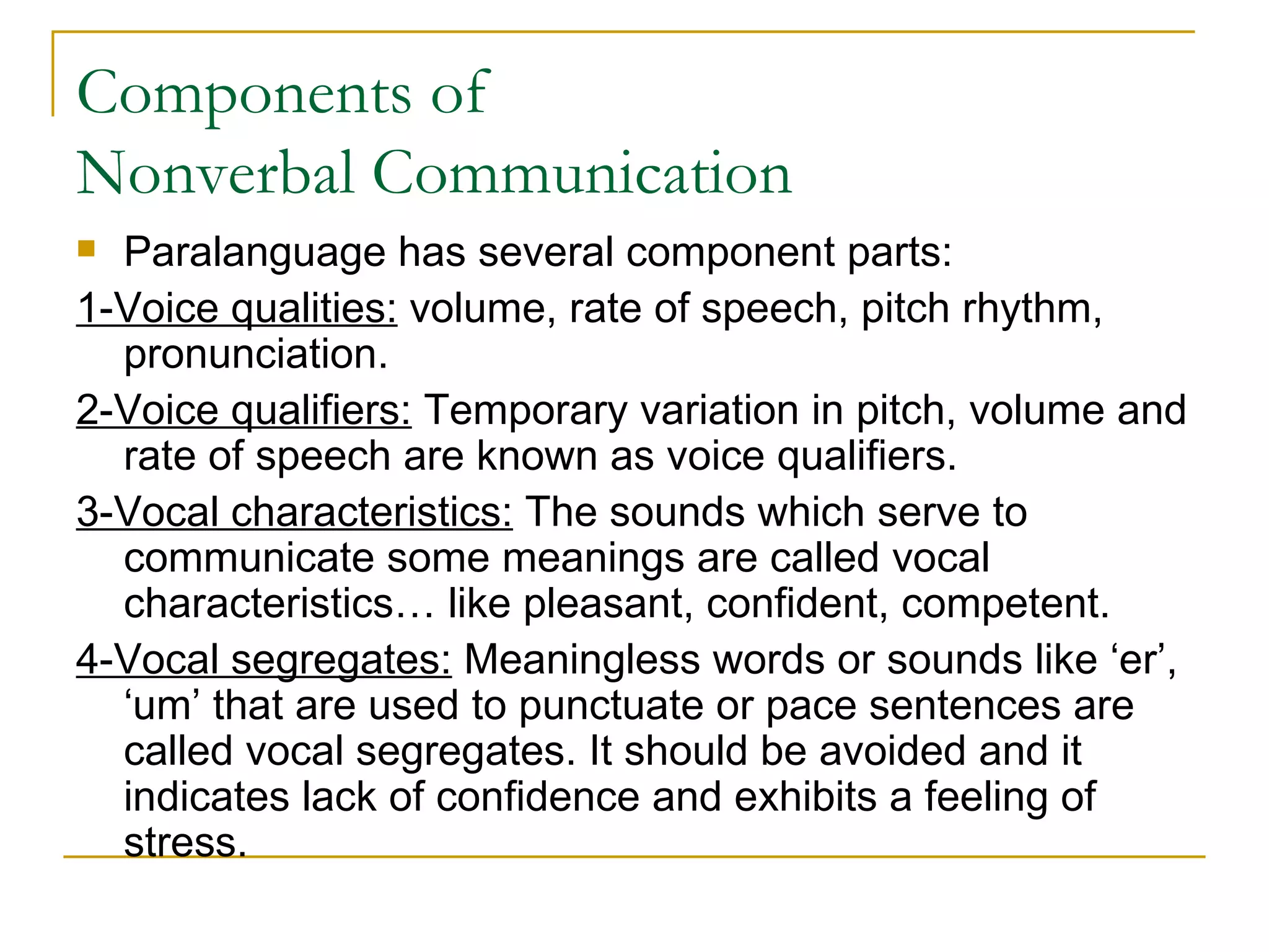 02 non verbal communication | PPT