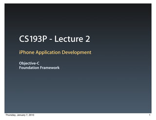 02 Objective C | PPT