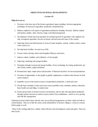 02 obtectives of rural development | DOCX