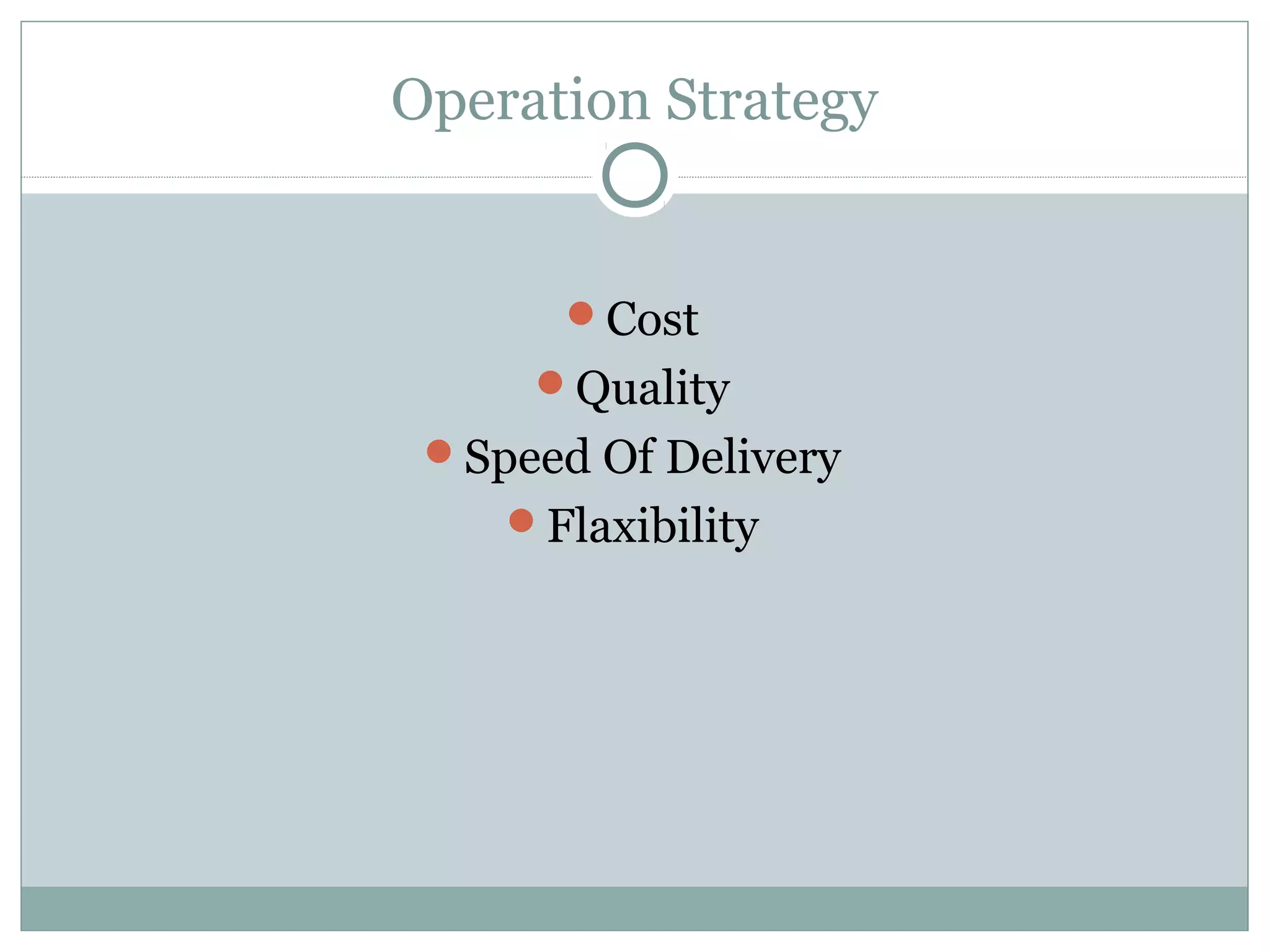 02 operation strategy & productivity | PPT