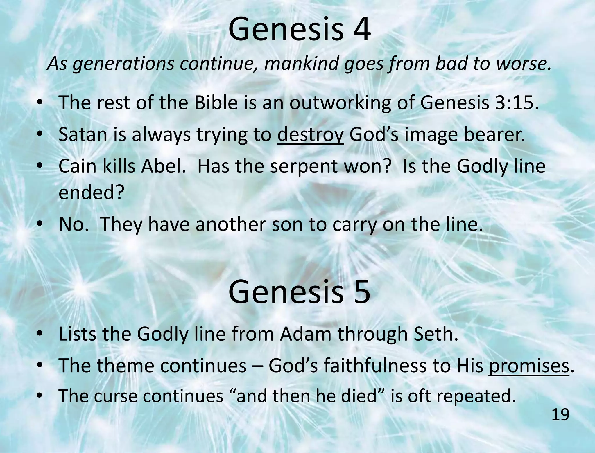 Session 02 Old Testament Overview - Genesis 1-11 | PPTX