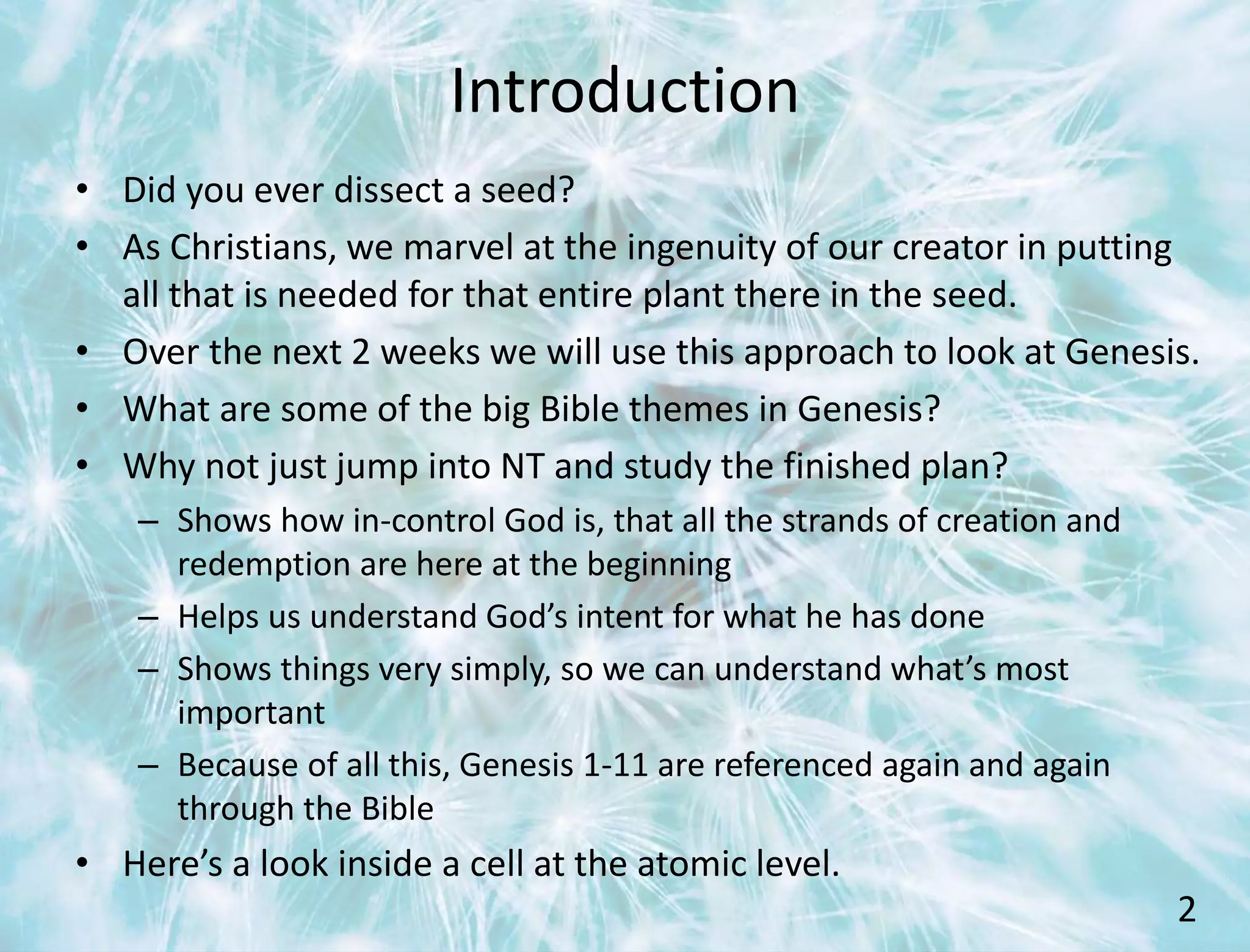 Session 02 Old Testament Overview - Genesis 1-11 | PPTX