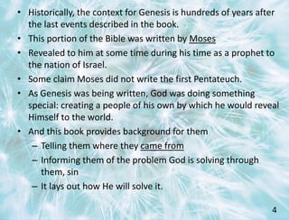 Session 02 Old Testament Overview - Genesis 1-11 | PPTX