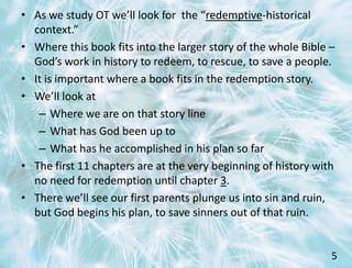 Session 02 Old Testament Overview - Genesis 1-11 | PPTX
