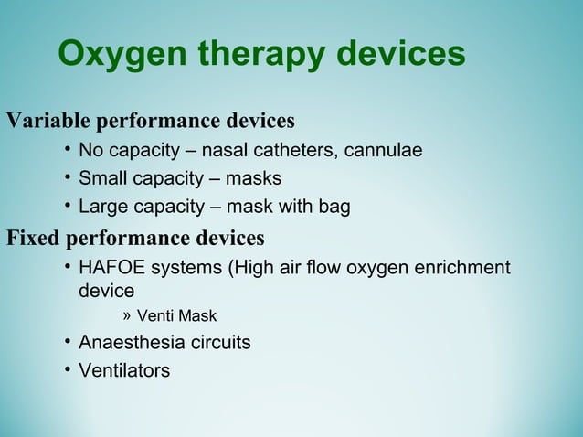 Oxygen Therapy | PPT | Lung and Respiratory Health | Diseases and ...