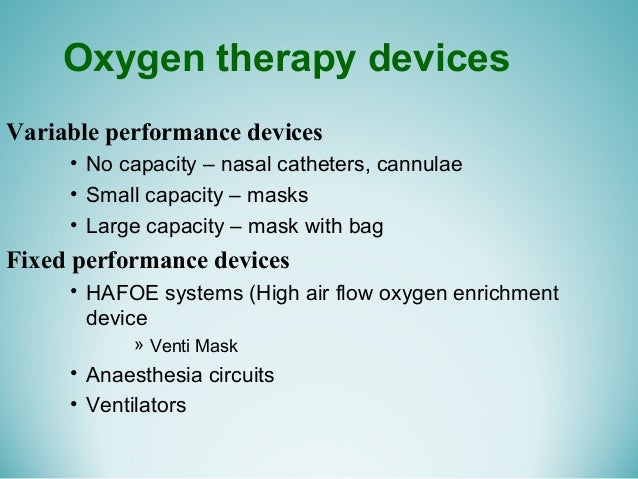 Oxygen Therapy