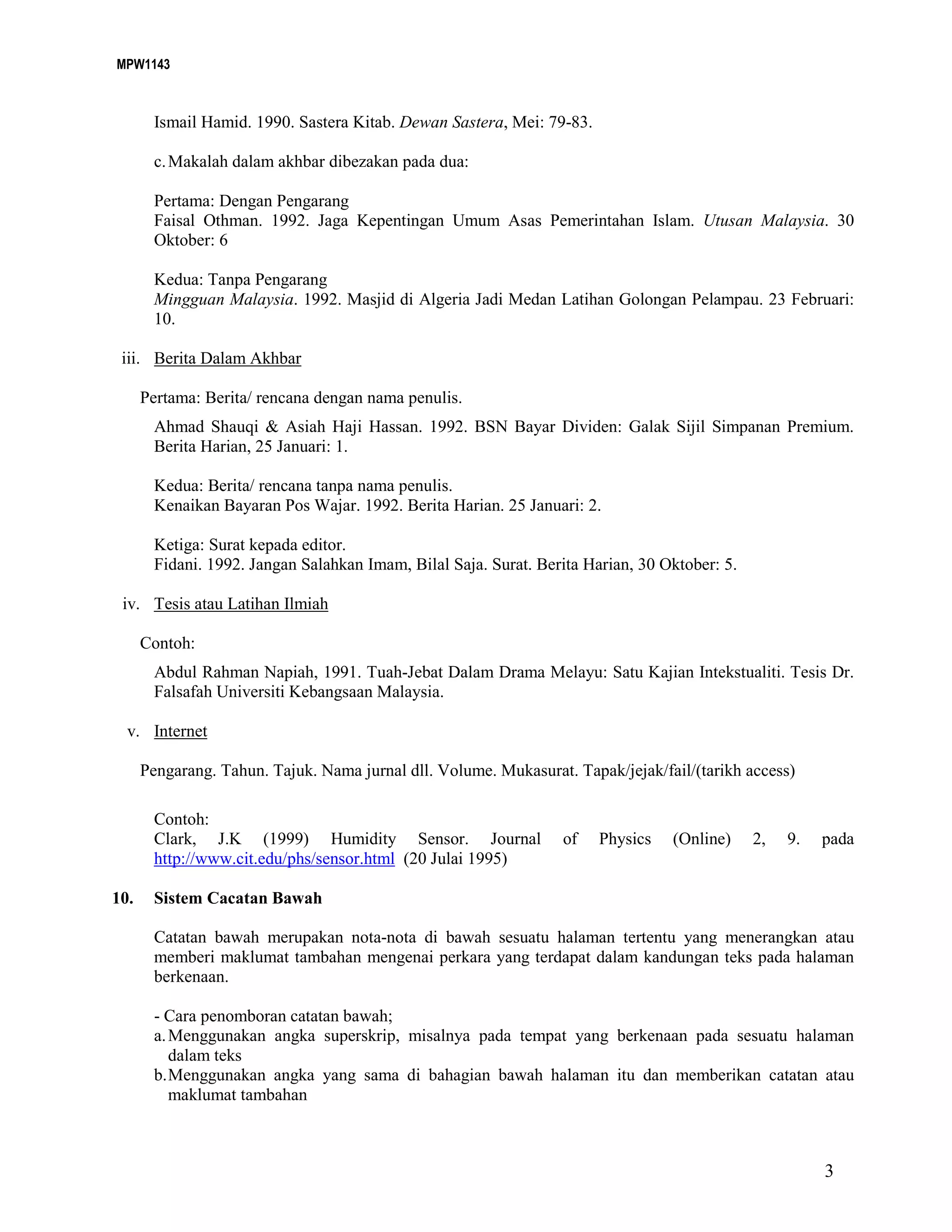 02 panduan menulis esei akademik mpw1143 | PDF