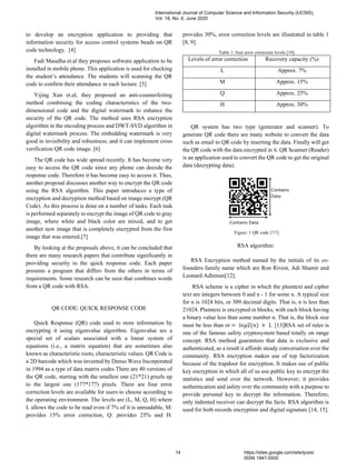 CryptoQR System based on RSA | PDF