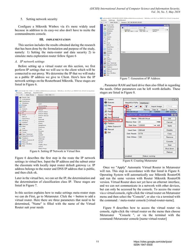 Simulation for Data Security Improvement in Exploited Metarouter | PDF