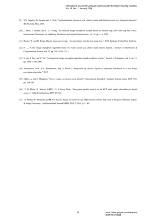 Three Dimensional Chaotic System for Color Image Scrambling Algorithm | PDF
