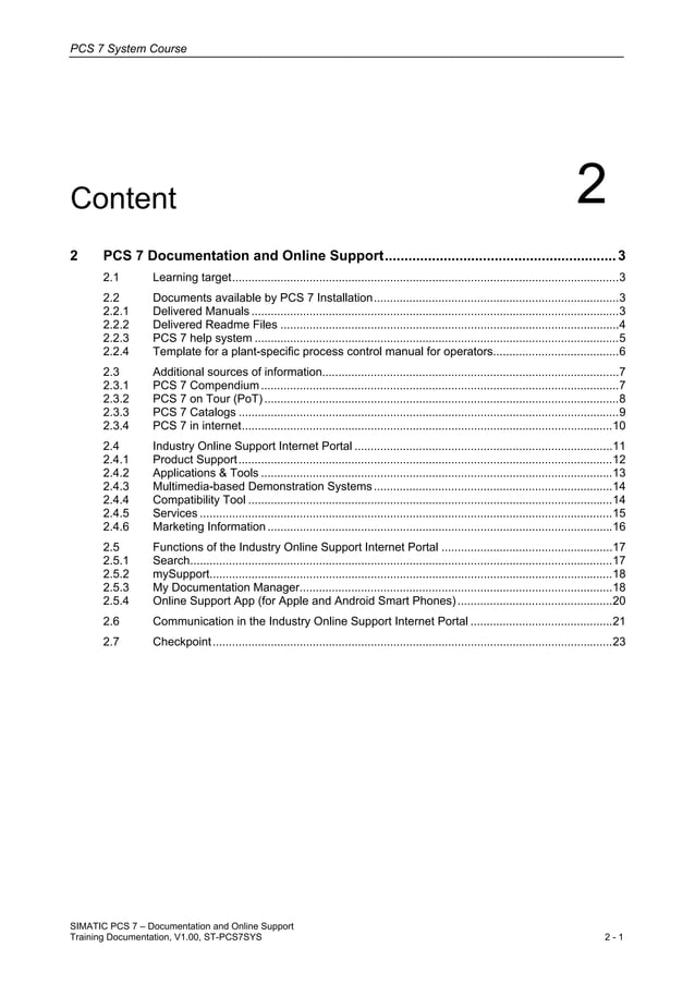02 pcs 7 documentation and support v1.00 en | PDF
