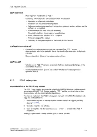 02 pcs 7 documentation and support v1.00 en | PDF