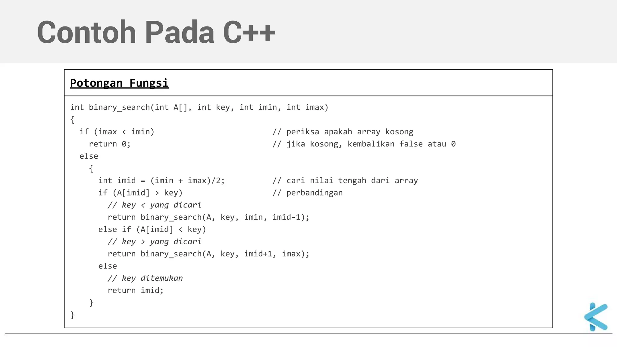 Algoritma Dan Struktur Data Binary Search Ppt