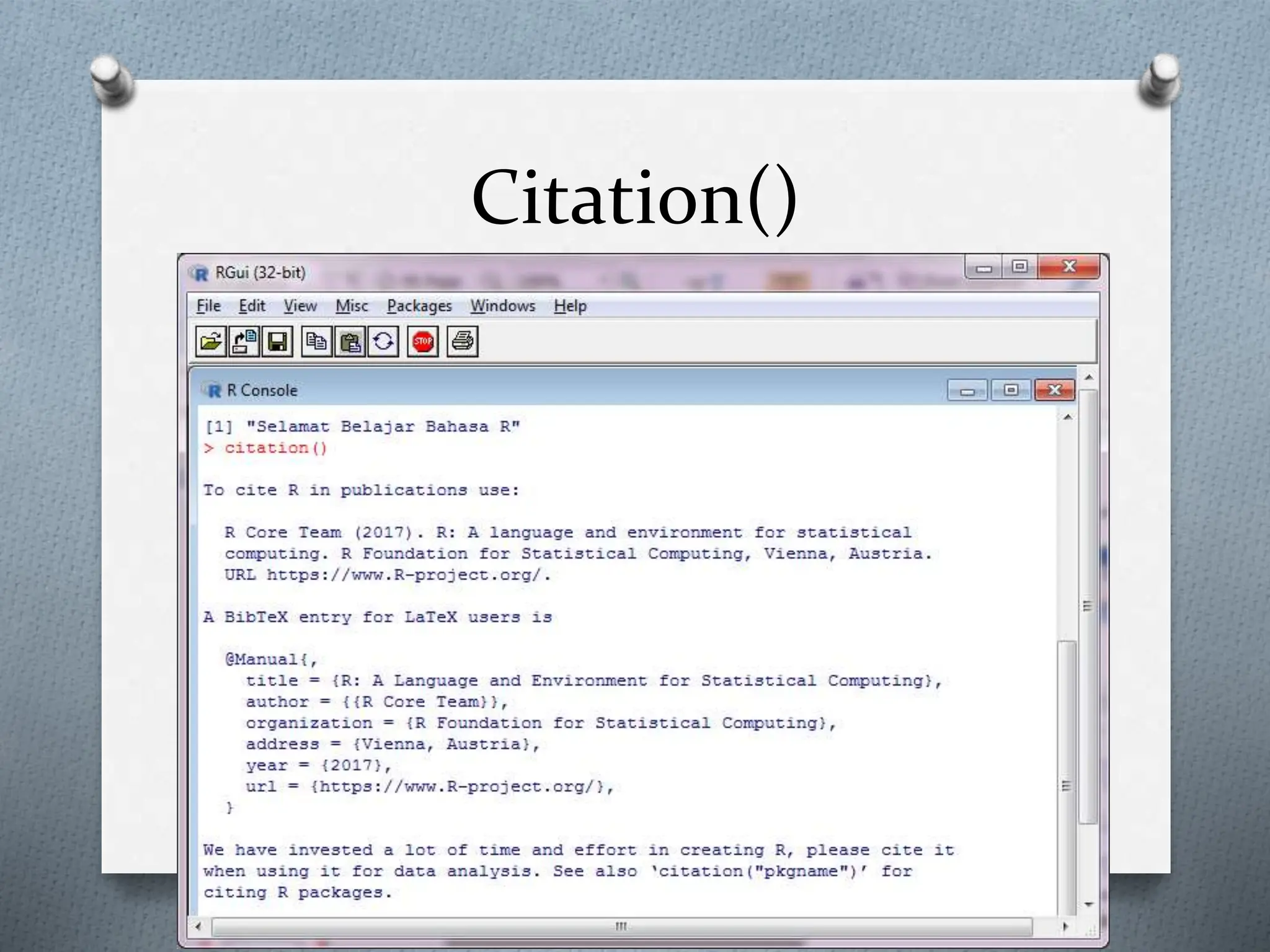 02 Pengantar Bahasa R teknik informatika | PPTX