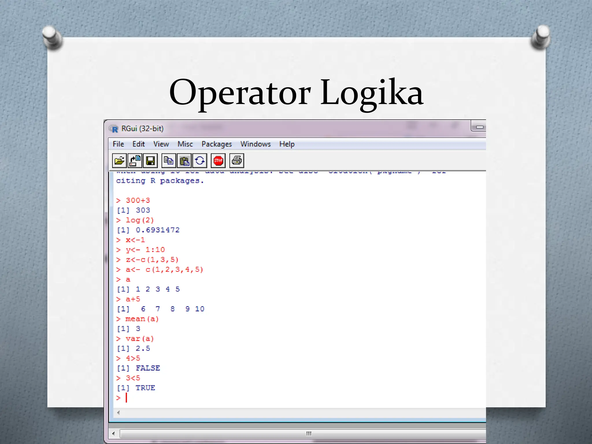 02 Pengantar Bahasa R teknik informatika | PPTX