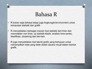 02 Pengantar Bahasa R teknik informatika | PPTX