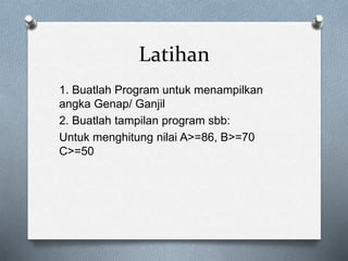 02 Pengantar Bahasa R teknik informatika | PPTX