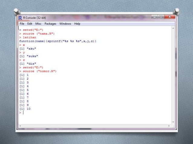 02 Pengantar Bahasa R teknik informatika | PPTX