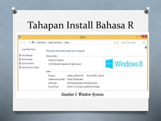 02 Pengantar Bahasa R teknik informatika | PPTX