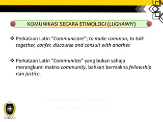 02 pengertian komunikasi r02 stu | PPTX