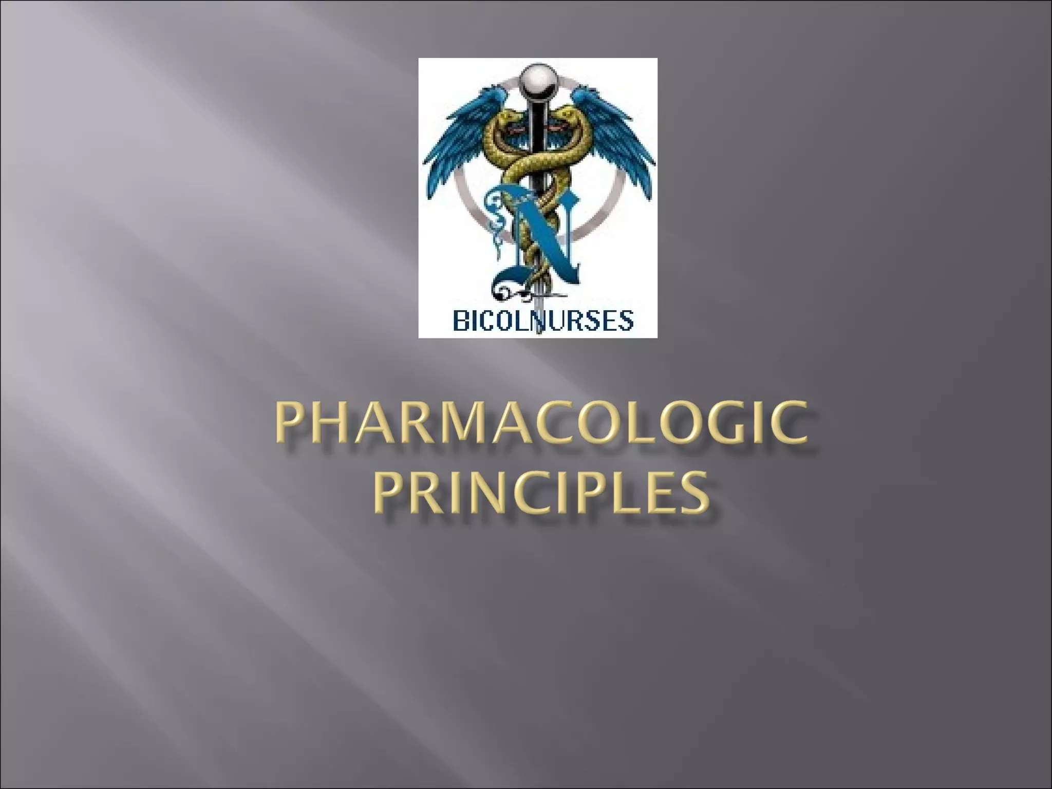 02 Pharmacologic Principles Upd | PPT