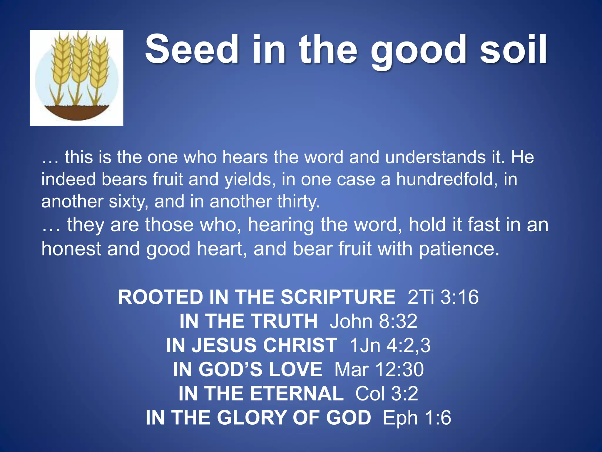 Parables of the Kingdom: The Sower | PPTX