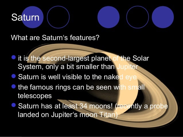 Planet Saturn Surface Features