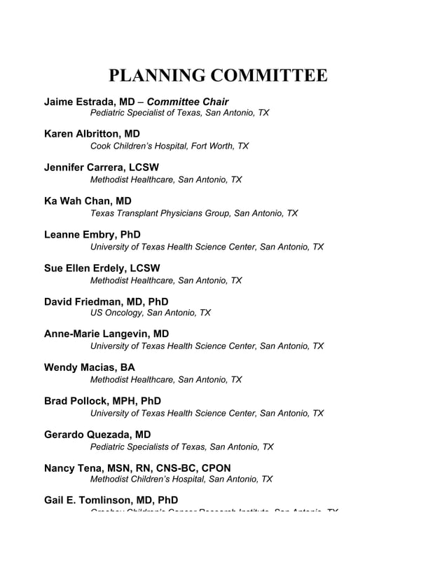 02 planning committe | PDF