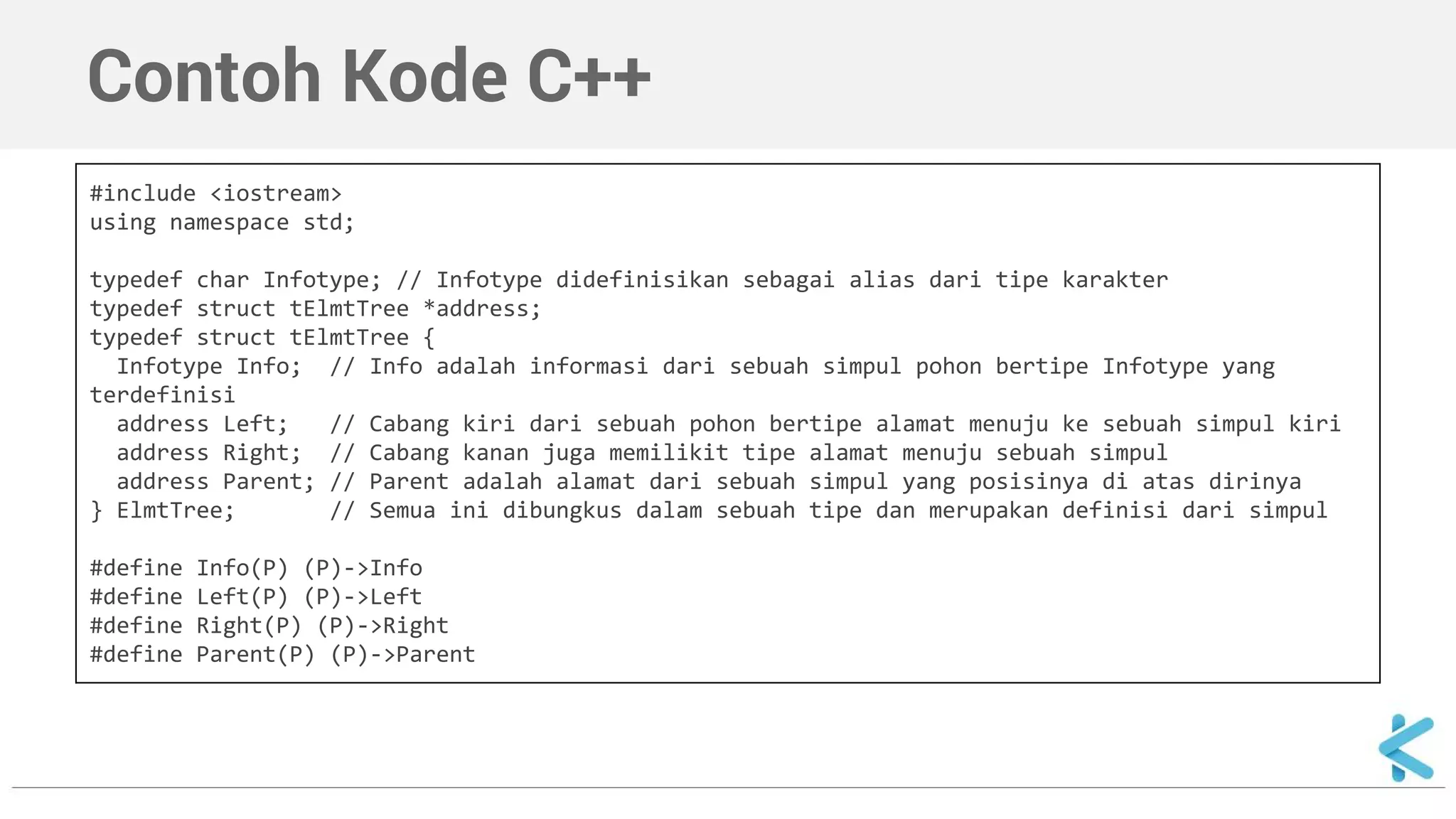 Algoritma dan Struktur Data - Pohon Biner | PPT