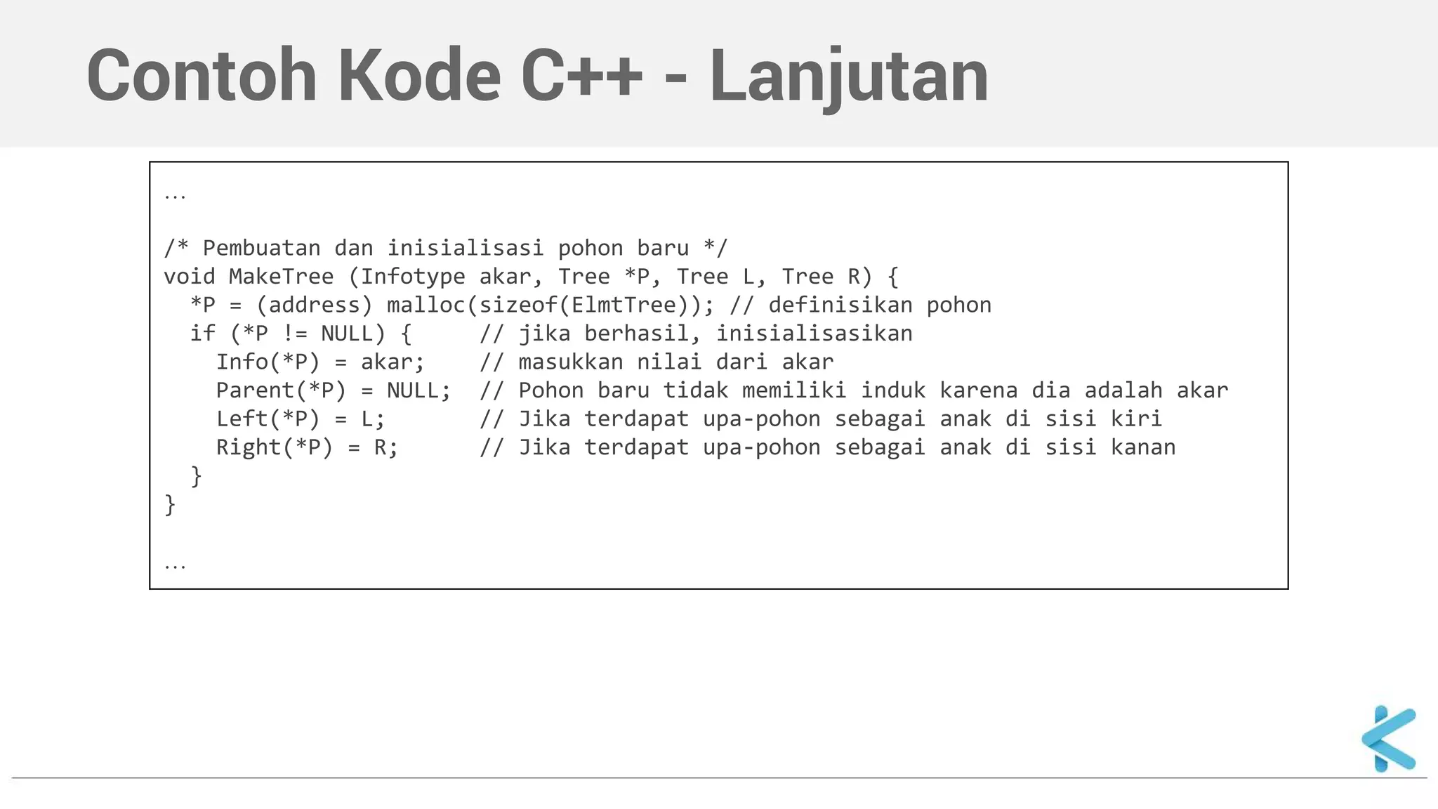 Algoritma dan Struktur Data - Pohon Biner | PPT