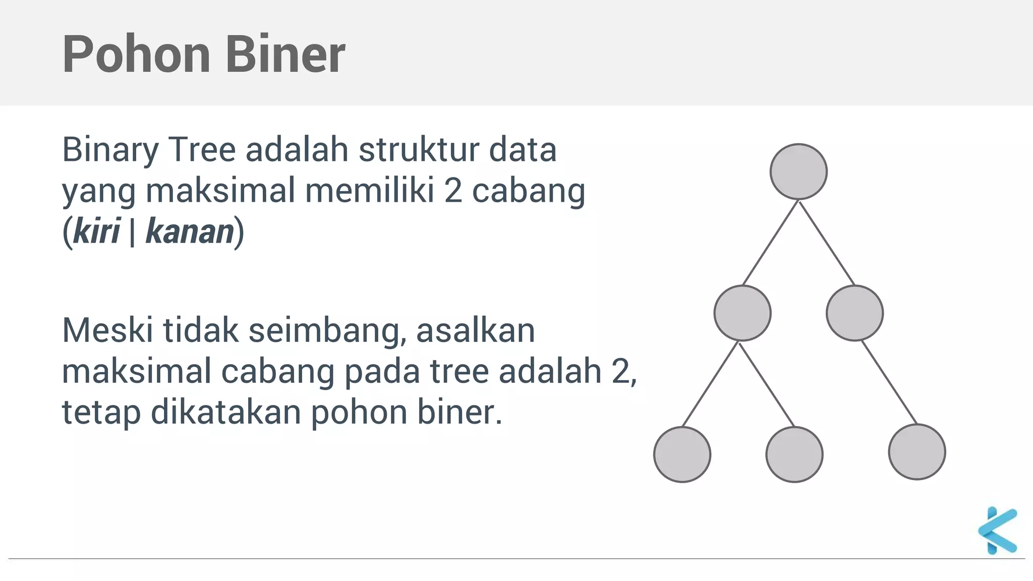 Algoritma dan Struktur Data - Pohon Biner | PPT