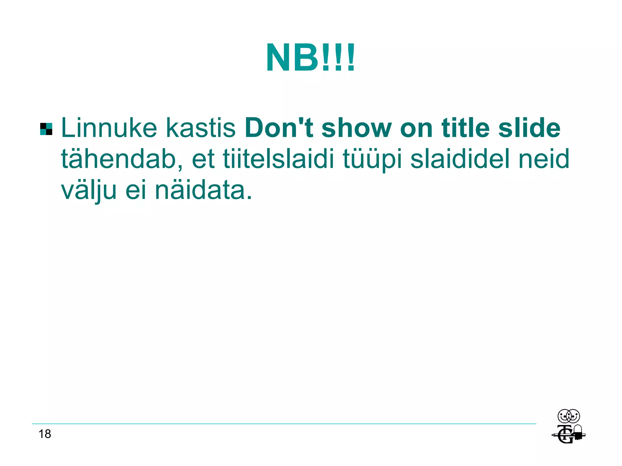 PowerPoint - Kujundamine | PPT