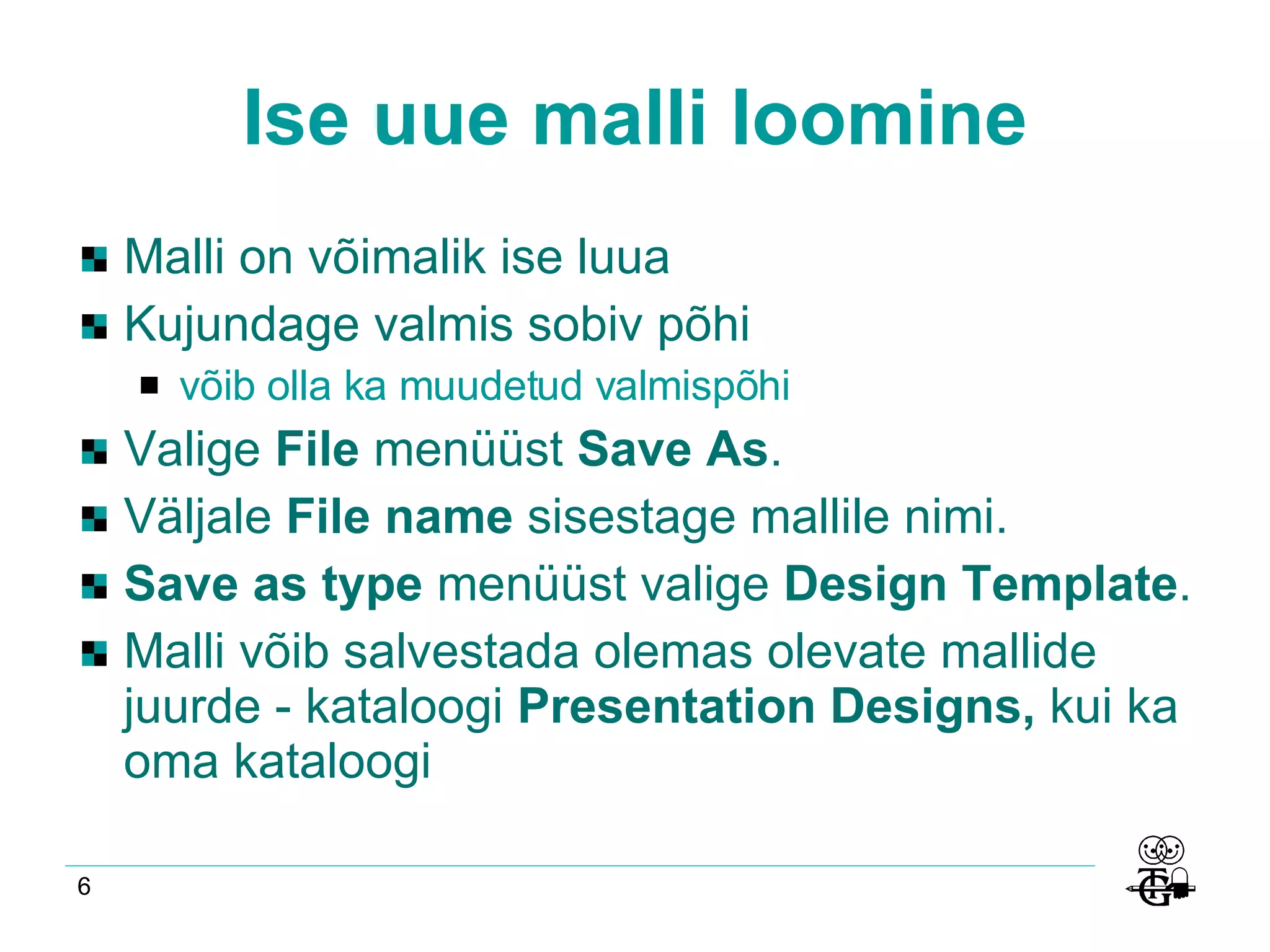 PowerPoint - Kujundamine | PPT