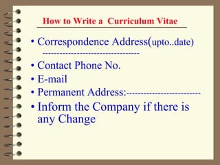 02 ppt how to make a cv ( full) | PPT